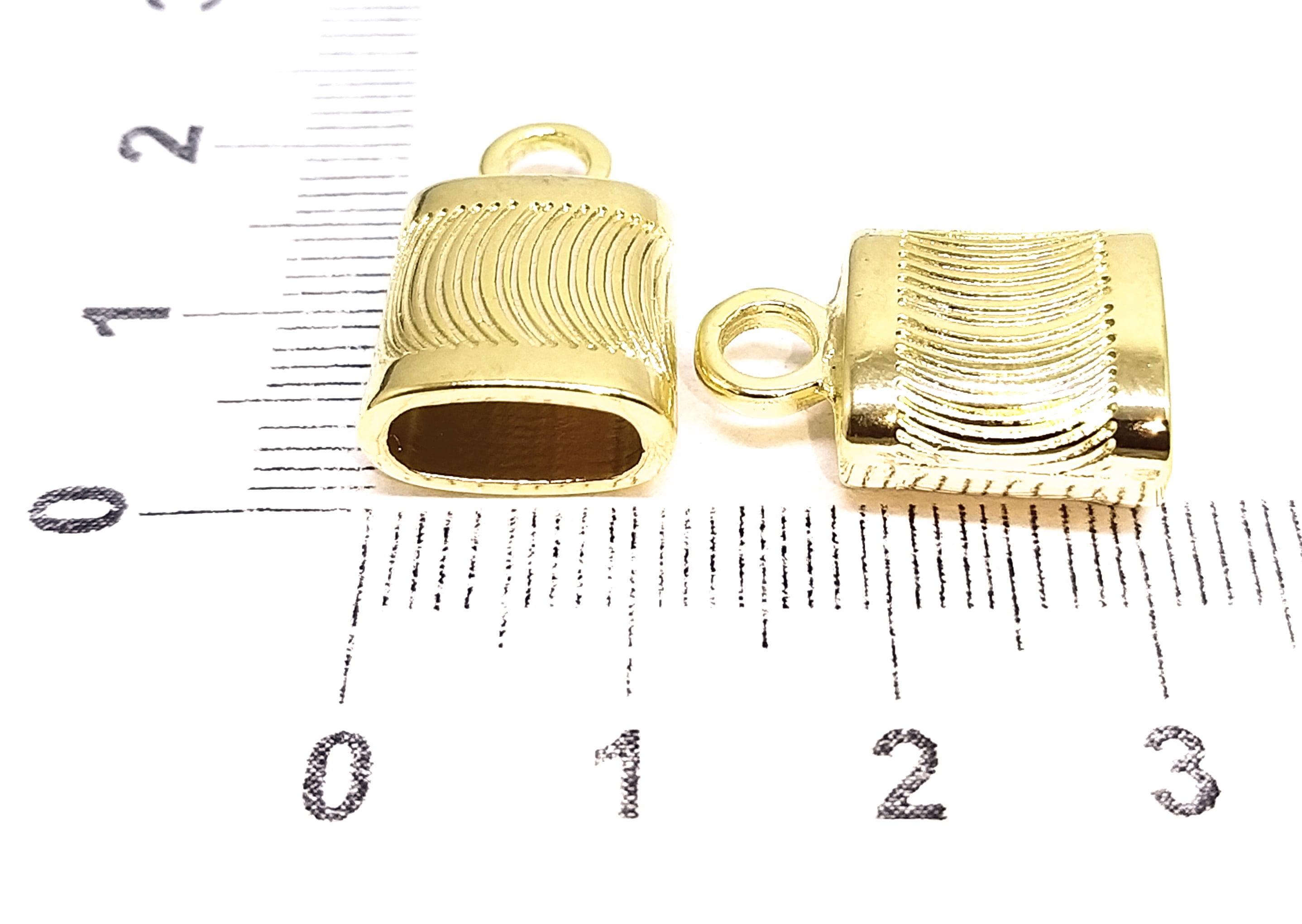 TERMINAL EZ7112 DOURADO 9MM X 4,5MM - BIJUNIOR.COM.BR